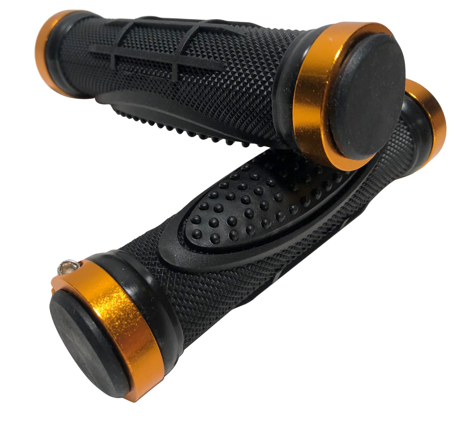 Lock on Waffle Handlebar Grips with End Caps – Rugged Nation