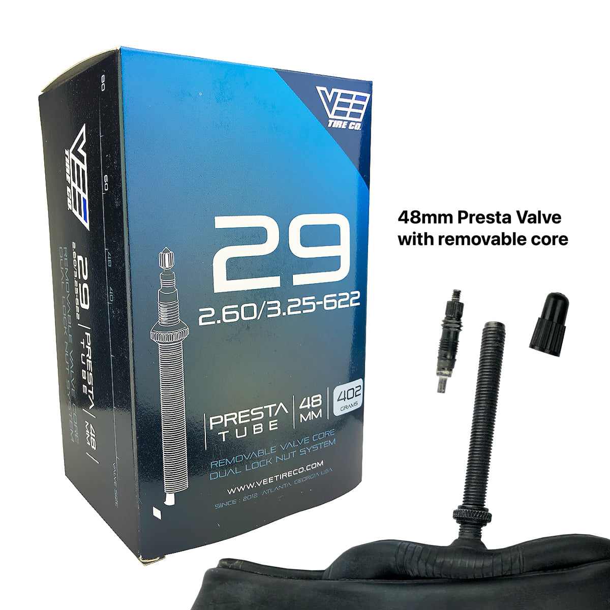 29x2.60 Vee Tire Bike Tire Bicycle Inner Tube 48mm Presta Valve 29x2.6 ...